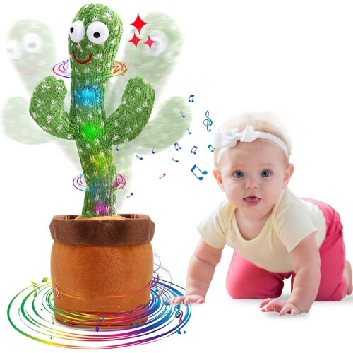 Dancing Cactus, Talking Cactus Toy Repeats What You Say, Wriggle ...