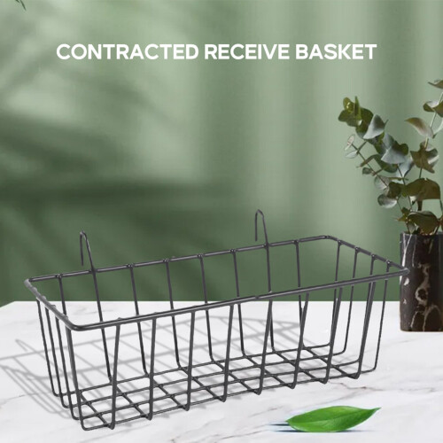 2 Pack Wall Grid Panel Hanging Wire Basket,Grid Wall Storage Basket ...