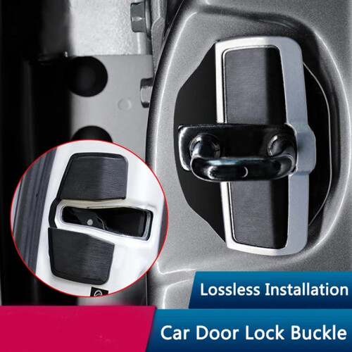 2Set Car Door Lock Buckle Upgraded Stabilizer Cover Latches Stopper For ...