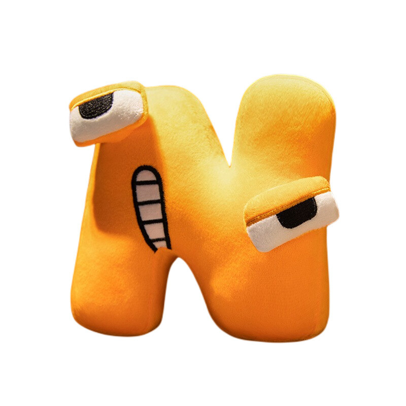 (N) Lore Colorful Alphabet Light Glowing Letter Plush Toy Pillow ...