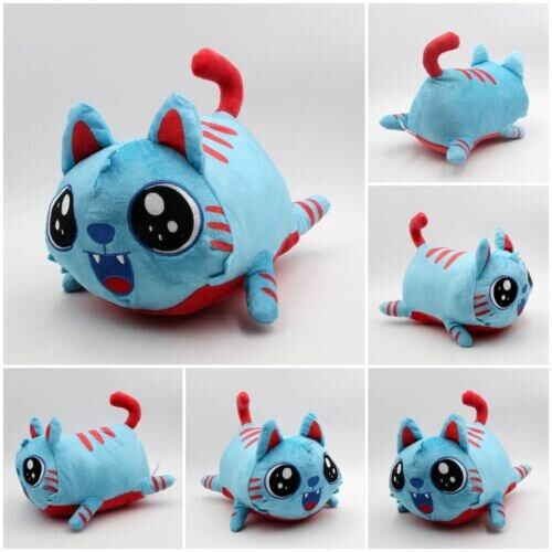 25cm Cute Game Gravycatman Blue Cat Plush Toy Soft Stuffed Doll on OnBuy