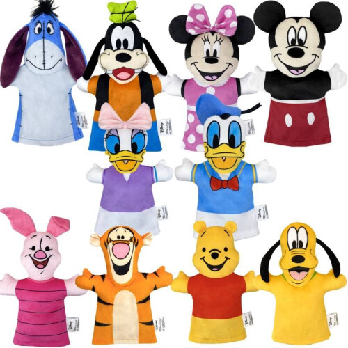 Tiger Minnie Piglet Eeyore Donald Daisy Goofy Puppets Doll on OnBuy