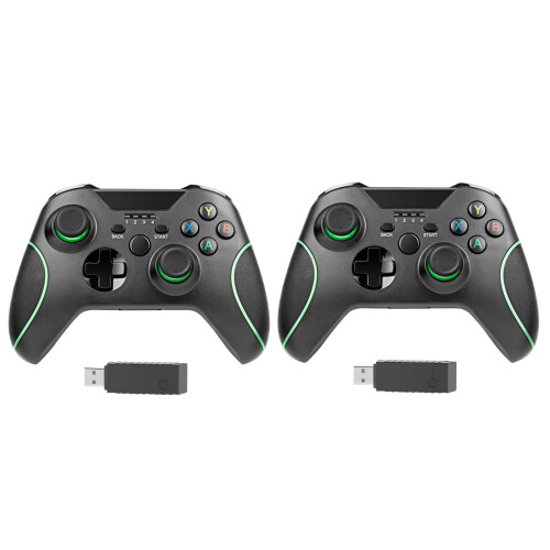 2Pack Wireless Game Controller for Xbox One 2.4GHZ Game Controller ...