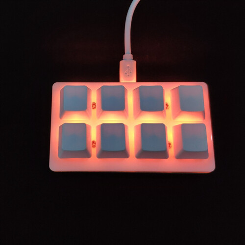 Portable Mini 8 Keys Keypad DIY Shortcut Keyboard Function Keyboard Programmable Mechanical ...