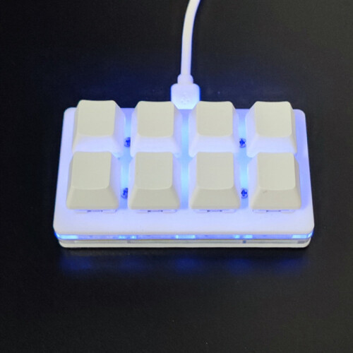 Portable Mini 8 Keys Keypad DIY Shortcut Keyboard Function Keyboard Programmable Mechanical ...