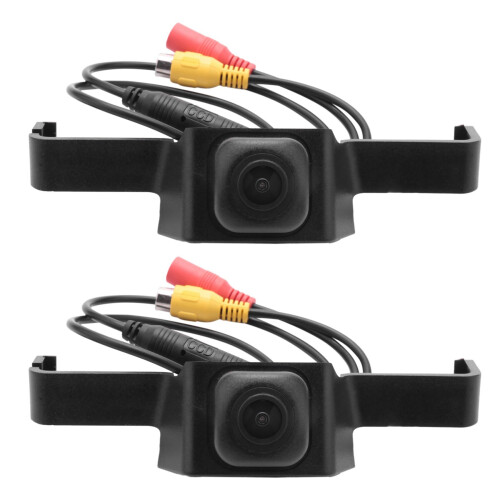 2X CCD Car Front Grille Camera Front View Parking LOGO Camera Night ...