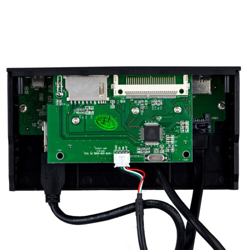 5.25In PC Computer Front Panel USB 2.0 Card Reader with 3 Ports USB3.0 ...