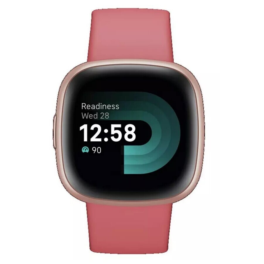 Fitbit Versa 4 FB523RGRW Smart Watch GPS HR Tracking Pink Sand/Copper ...