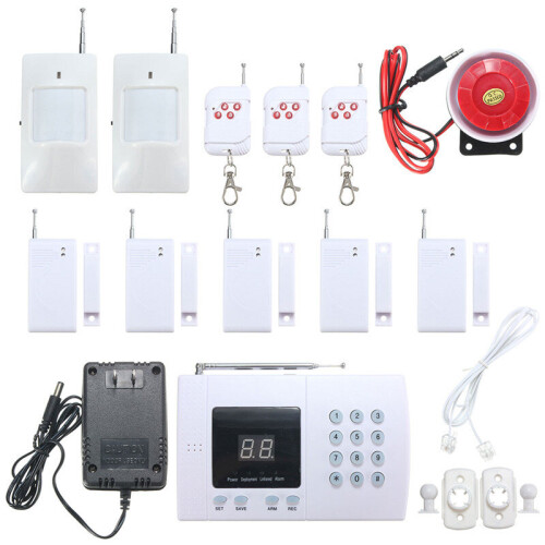 K05 PSTN 99 Zones Wireless PIR Home Security Burglar Alarm System Auto ...