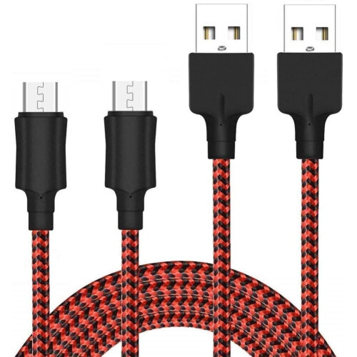 USB Data Cable Android Data Cable 2M 2 Pack Nylon Braided USB Data ...