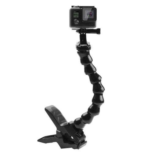 Adjustable Jaws Flex Clamp Mount Gooseneck Mount for GoPro Hero 1-10 on ...