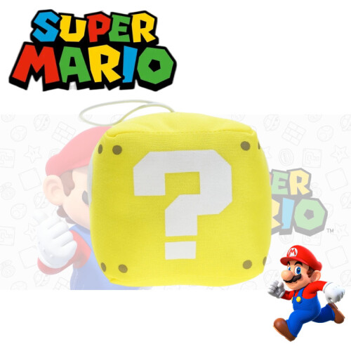 Super Mario Party Plush Toy Question Mark Block Golden Cube Fan Plushie ...