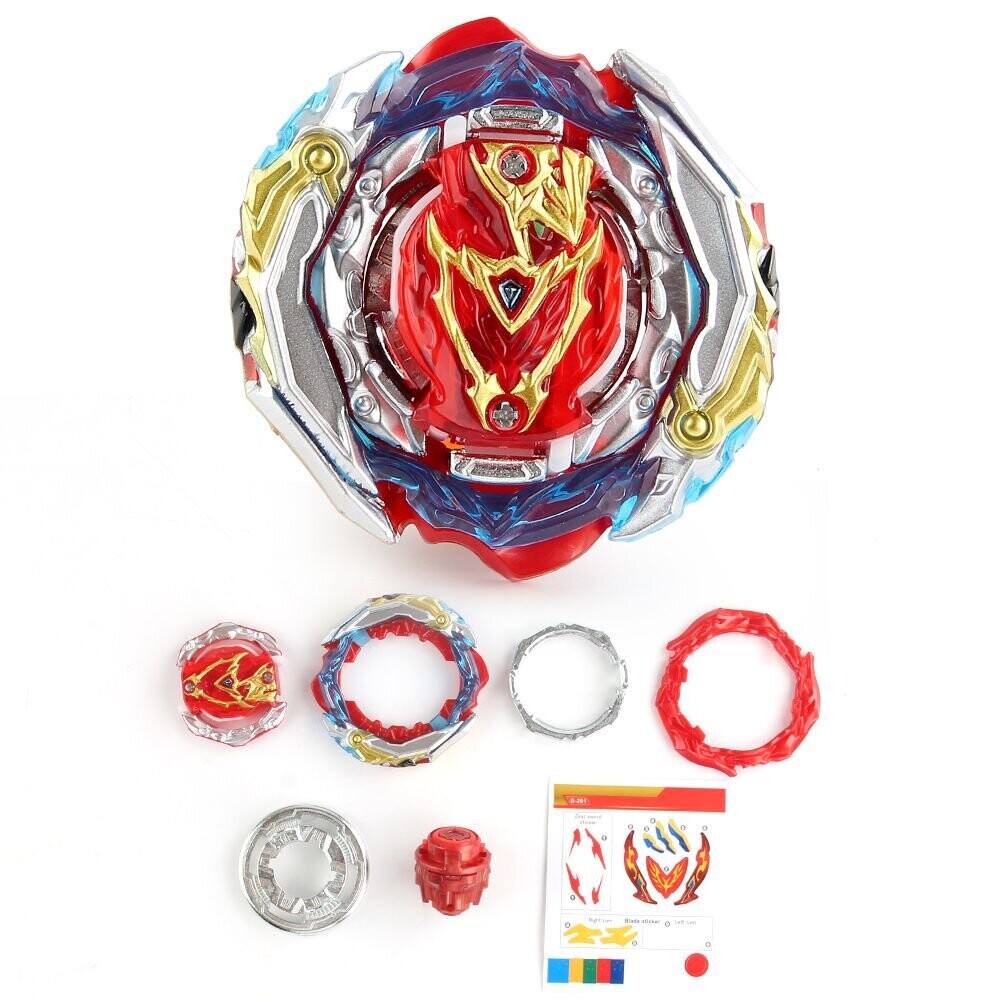 Flame Beyblade B201 Zest Achilles Gyro Sticker Left And Right Swing ...