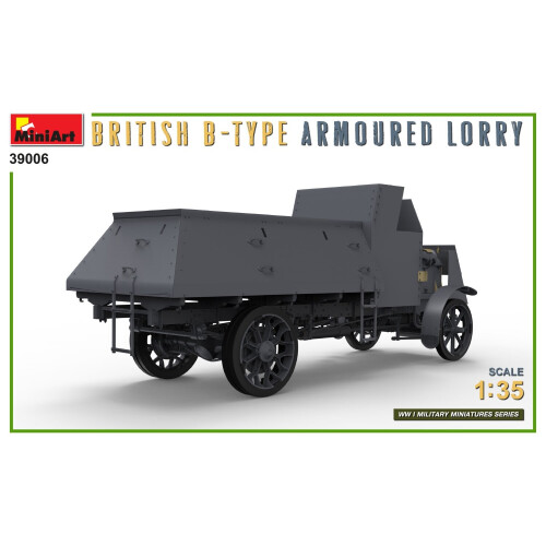 MiniArt 39006 WWI British B-Type Armoured Lorry 1:35 Scale Model Kit on ...
