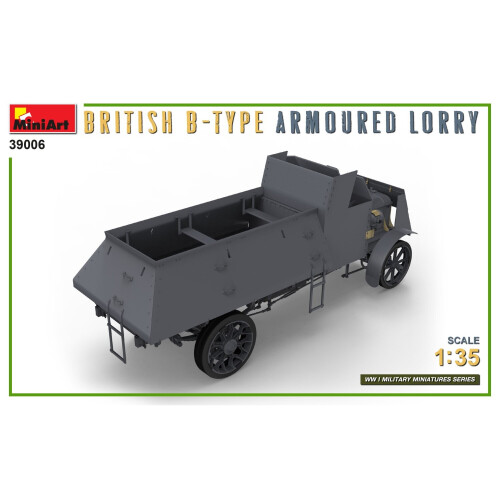 MiniArt 39006 WWI British B-Type Armoured Lorry 1:35 Scale Model Kit on ...