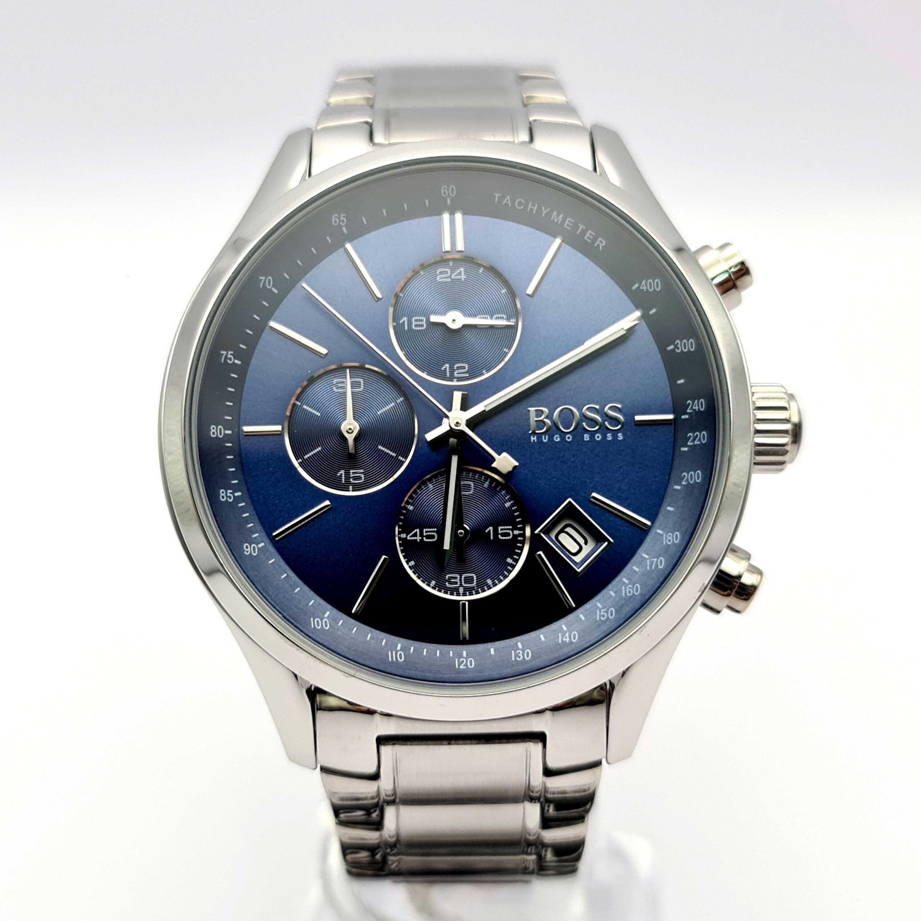 HUGO BOSS GRAND PRIX HB1513478 Blue Silver Men's Chronograph Watch on OnBuy