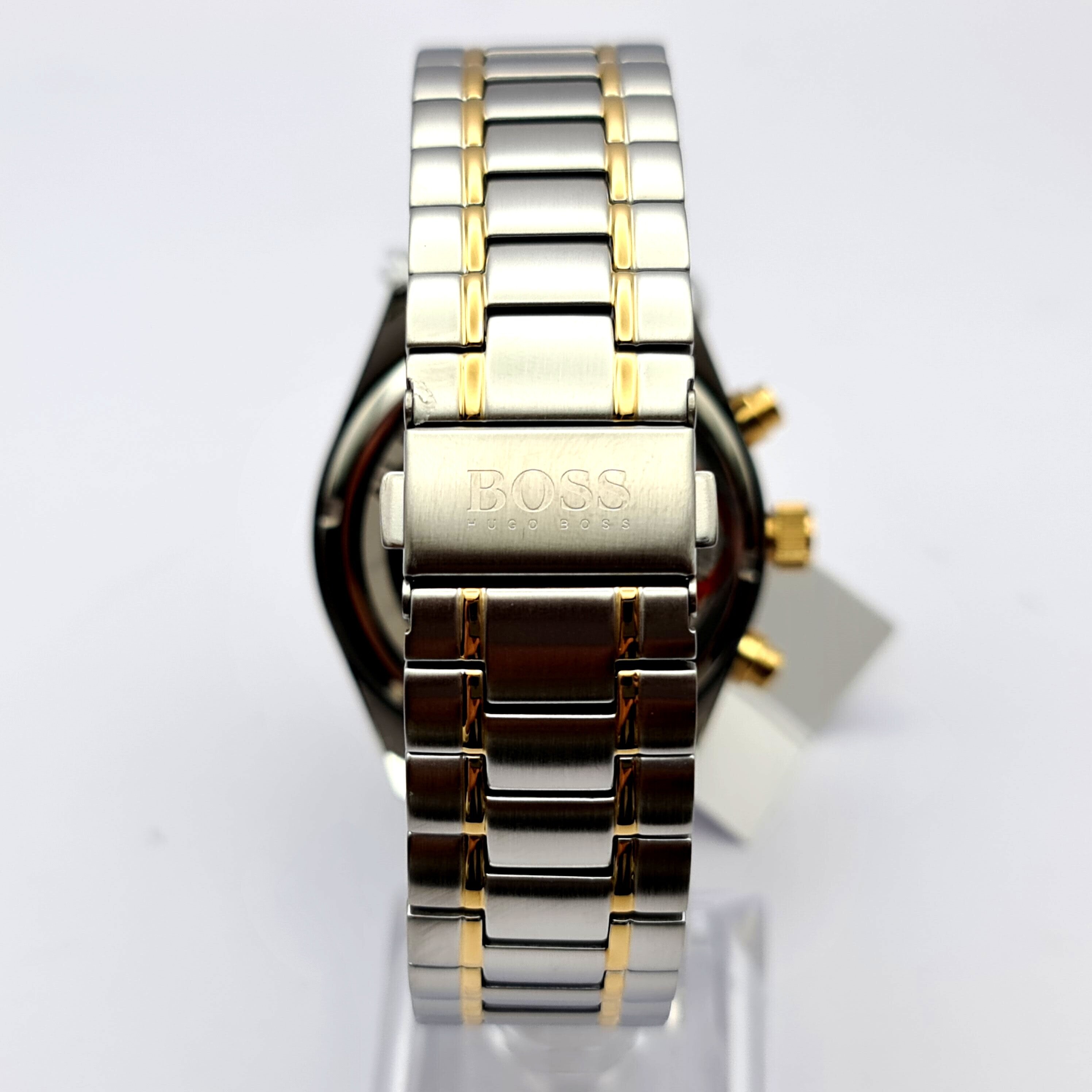 NEW HUGO BOSS CHAMPION HB1513878 SILVER GOLD & GREEN TONE MEN'S WATCH ...