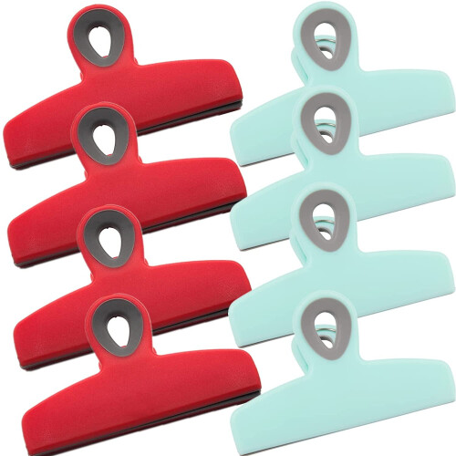 12 Pack Chip Bag Clips, 5.3 Inch Heavy Duty food Bag Clips, food Bag ...