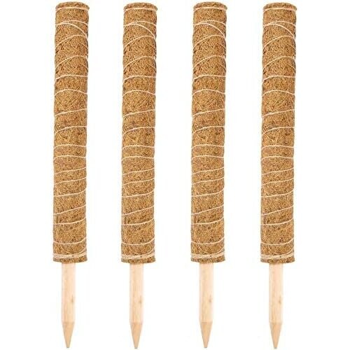 4 Pcs 24¡ Totem Pole Plant Supports - Coco Coir Poles Support Climbing ...