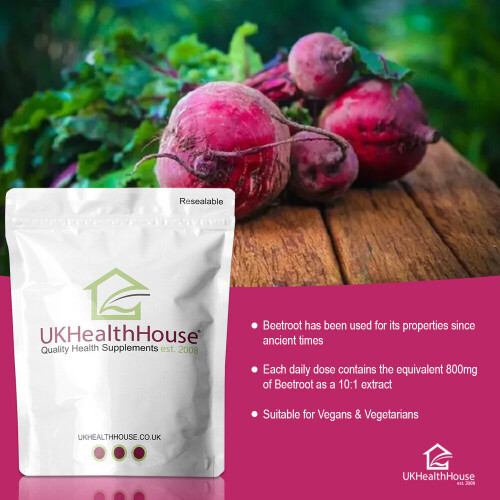 Beetroot Extract 800mg 240 Tablets | Natural Blood Pressure Red Cells ...