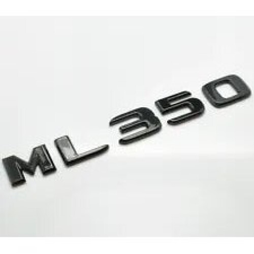 For Mercedes Benz ML350 Gloss Black Rear Boot Trunk Letter Number Badge ...