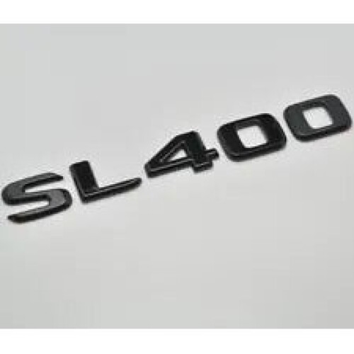 For Mercedes Benz SL400 Gloss Black Rear Boot Trunk Letter Number Badge ...