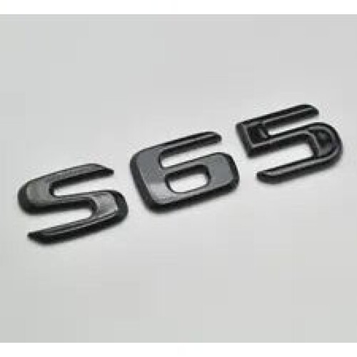 For Mercedes Benz S65 Gloss Black Rear Boot Trunk Letter Number Badge ...