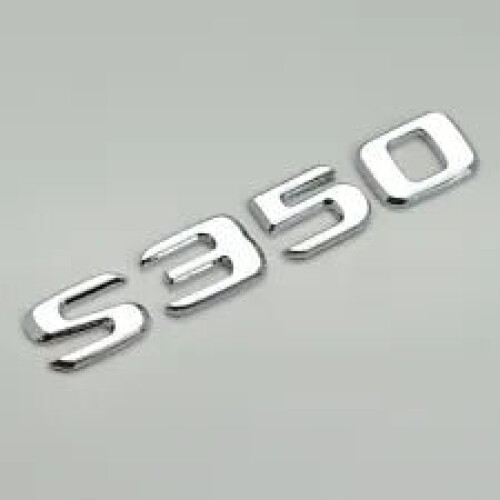 For Mercedes Benz S350 Chrome Silver Rear Boot Trunk Letter Number ...