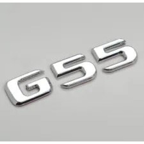 For Mercedes Benz G55 Chrome Silver Rear Boot Trunk Letter Number Badge ...