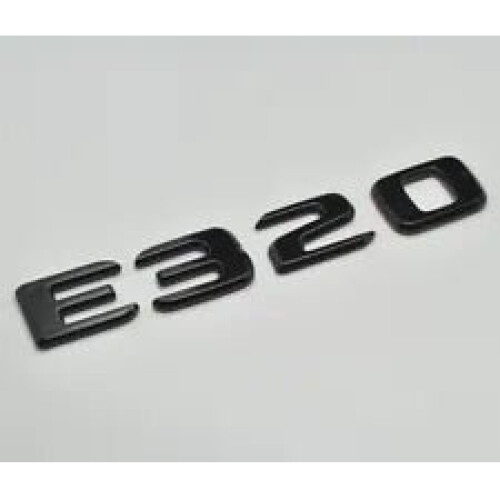 For Mercedes Benz E320 Gloss Black Rear Boot Trunk Letter Number Badge ...