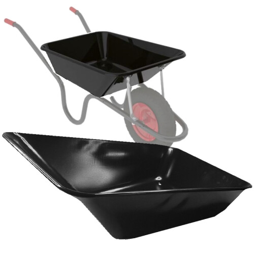 REPLACEMENT SPARE METAL WHEELBARROW BODY TRAY PAN UNIVERSAL FITTING 85L ...