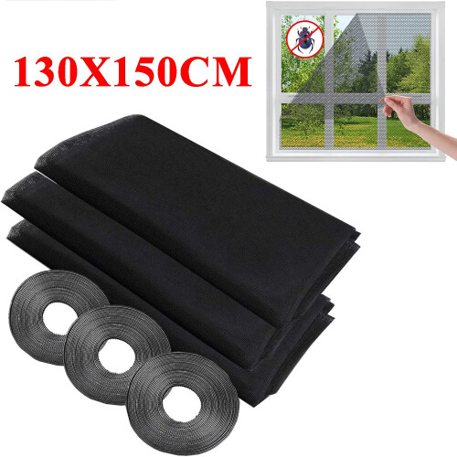 3 Pack Mosquito Net for Windows Fly Window Screen Mesh Insect Netting ...