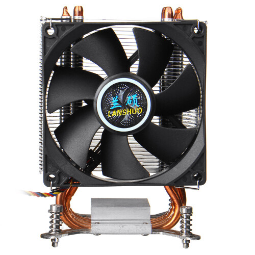 4 Copper Heatpipes CPU Cooler 9cm Quiet Fan Radiator 3 4Pin Cooling Fan ...