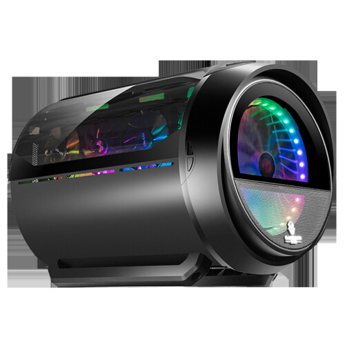 GAMEKM M ATX Computer Gaming Case Vertical Graphics Card Special Shaped ...