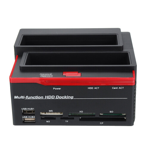 2.5 3.5 Inch External Dual SATA IDE HDD Hard Drive Docking Clone USB 2. ...