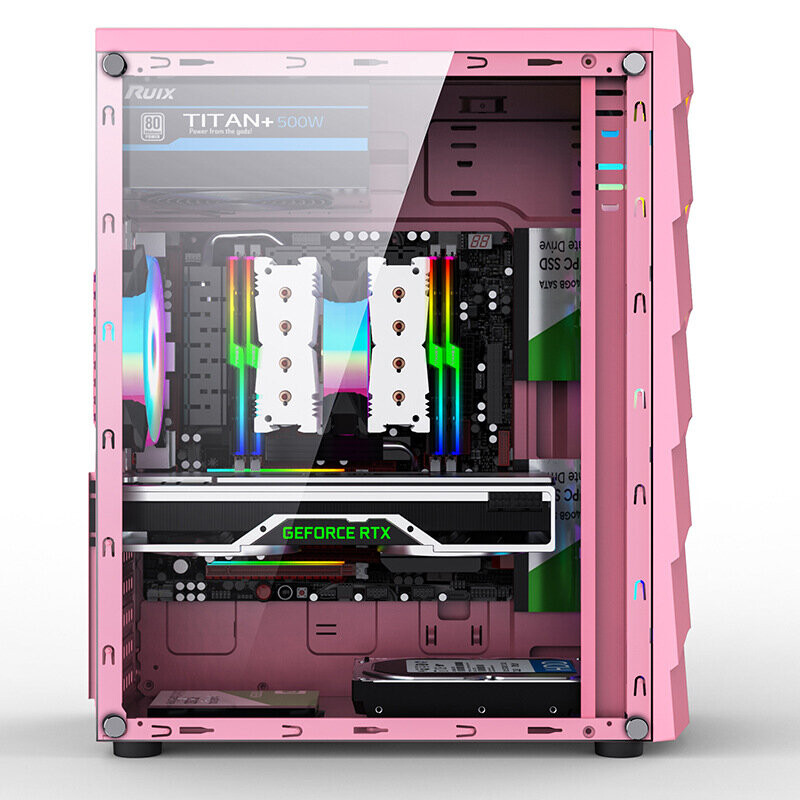 Wave Computer PC Case Cooling Fan USB 2.0 Game RGB Light Effect Desktop ...