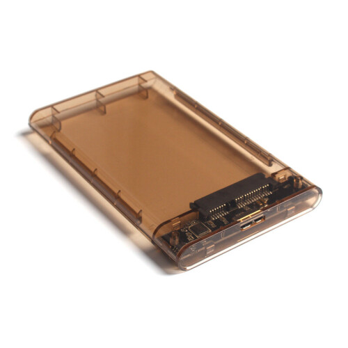 USB3.0 to SATA 2.5 Inch Hard Drive Enclosure MicroB Transparent HDD SSD ...