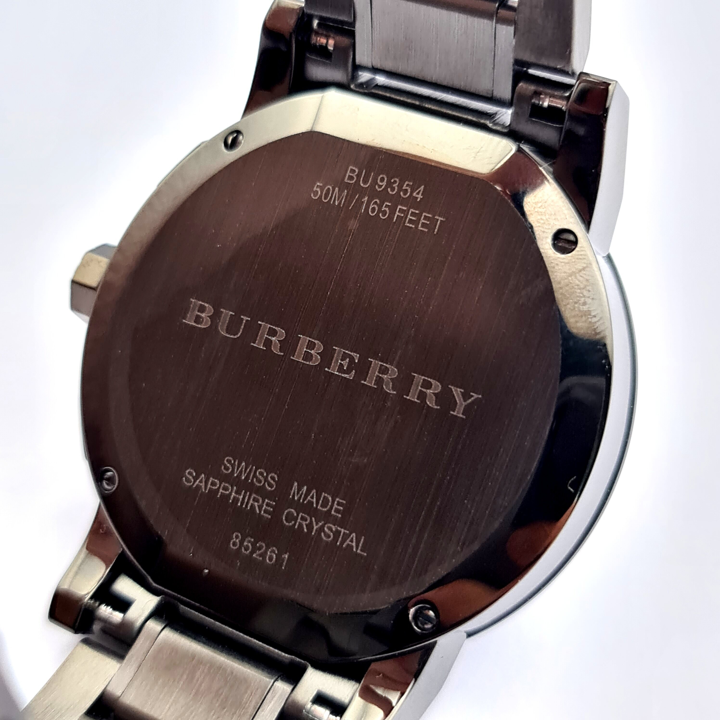 NEW BURBERRY BU9354 MENS BLACK GREY DIAL THE CITY CHRONOGRAPH WATCH on ...