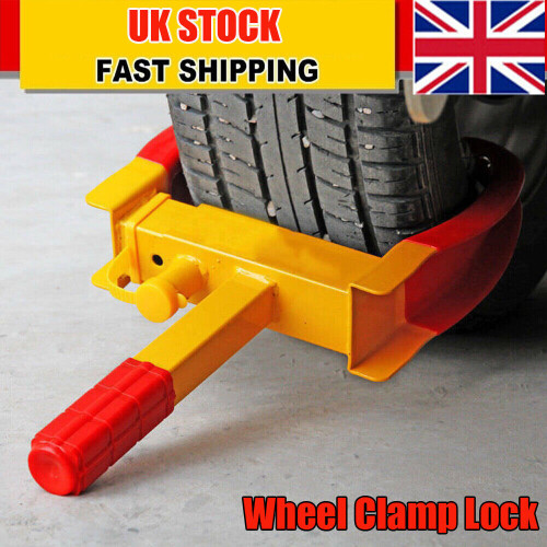 Wheel Clamp Heavy Duty Safety Lock Caravan Trailer Car Van Anti Theft ...
