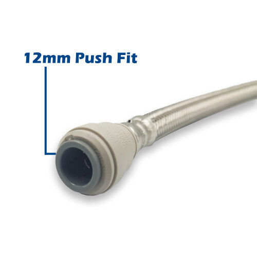 John Guest 12mm Push Fit x M10 Monobloc Tap Hose Kit Motorhomes FLX48 ...