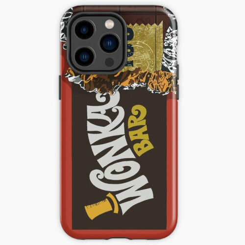 Phone Case Willy Wonka Bar Golden Ticket Illustration for iPhone ...