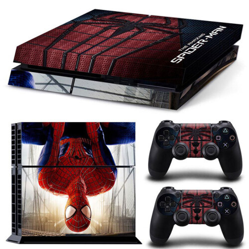 Marvel Deadpool Spider Man Venom Skin Sticker for PS4 Slim Console and ...
