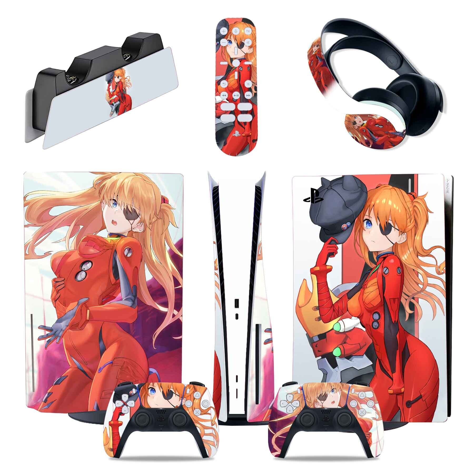 Dragon Ball Pikachu Naruto 5 in 1 Skin Sticker Decal for PlayStation 5 ...