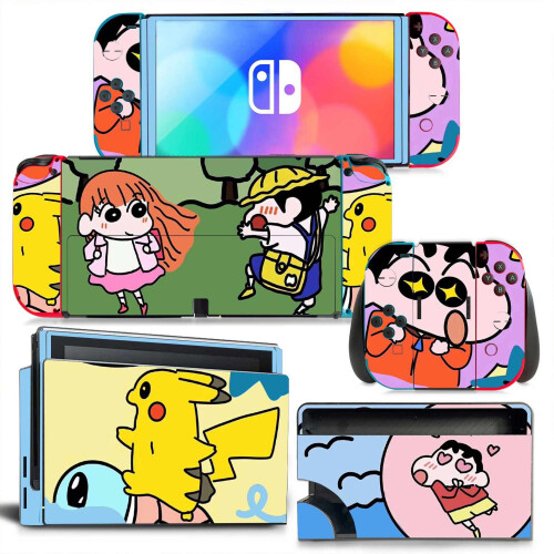 Crayon Shin-chan Skin Cover Sticker Decal for Nintendo Switch OLED Console on OnBuy