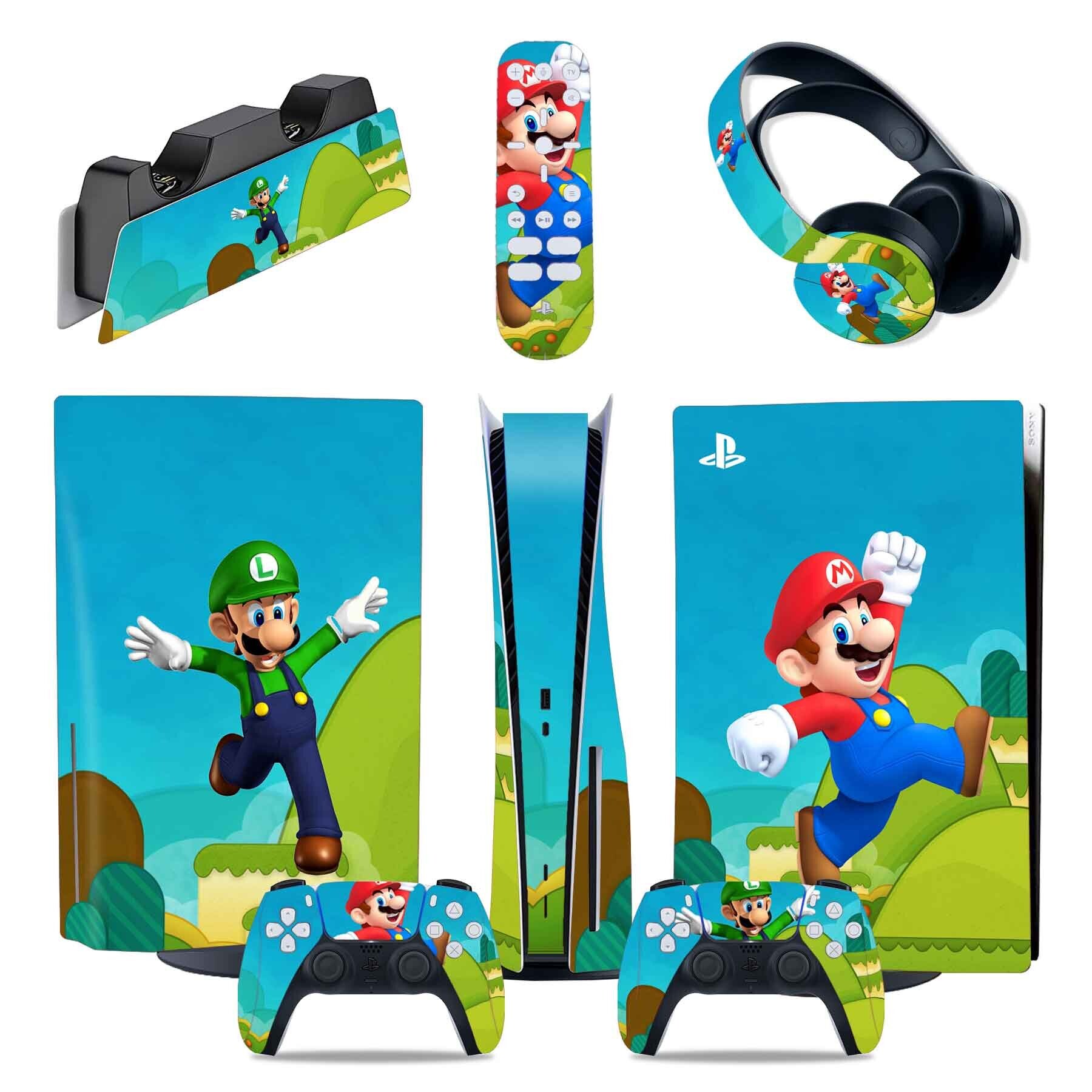 Dragon Ball Pikachu Naruto 5 in 1 Skin Sticker Decal for PlayStation 5 ...