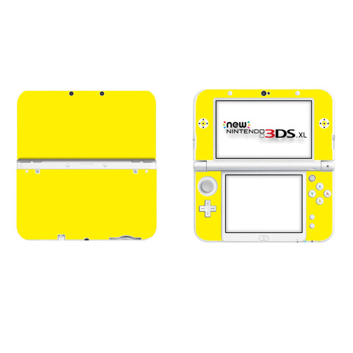 Pure Yellow Color Full Cover Decal Skin Sticker for NEW 3DS XL Skins ...