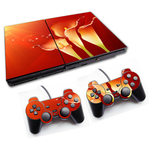beatiful design for ps2 slim 70000 series console sticker decal for ps2 ...