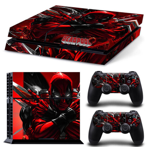 Marvel Deadpool Spider Man Venom Skin Sticker for PS4 Slim Console and ...