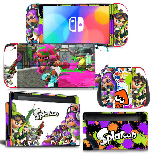 Splatoon GAME NS Oled Skin Sticker Decal Cover for Switch Oled Console ...