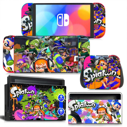 Splatoon GAME NS Oled Skin Sticker Decal Cover for Switch Oled Console ...